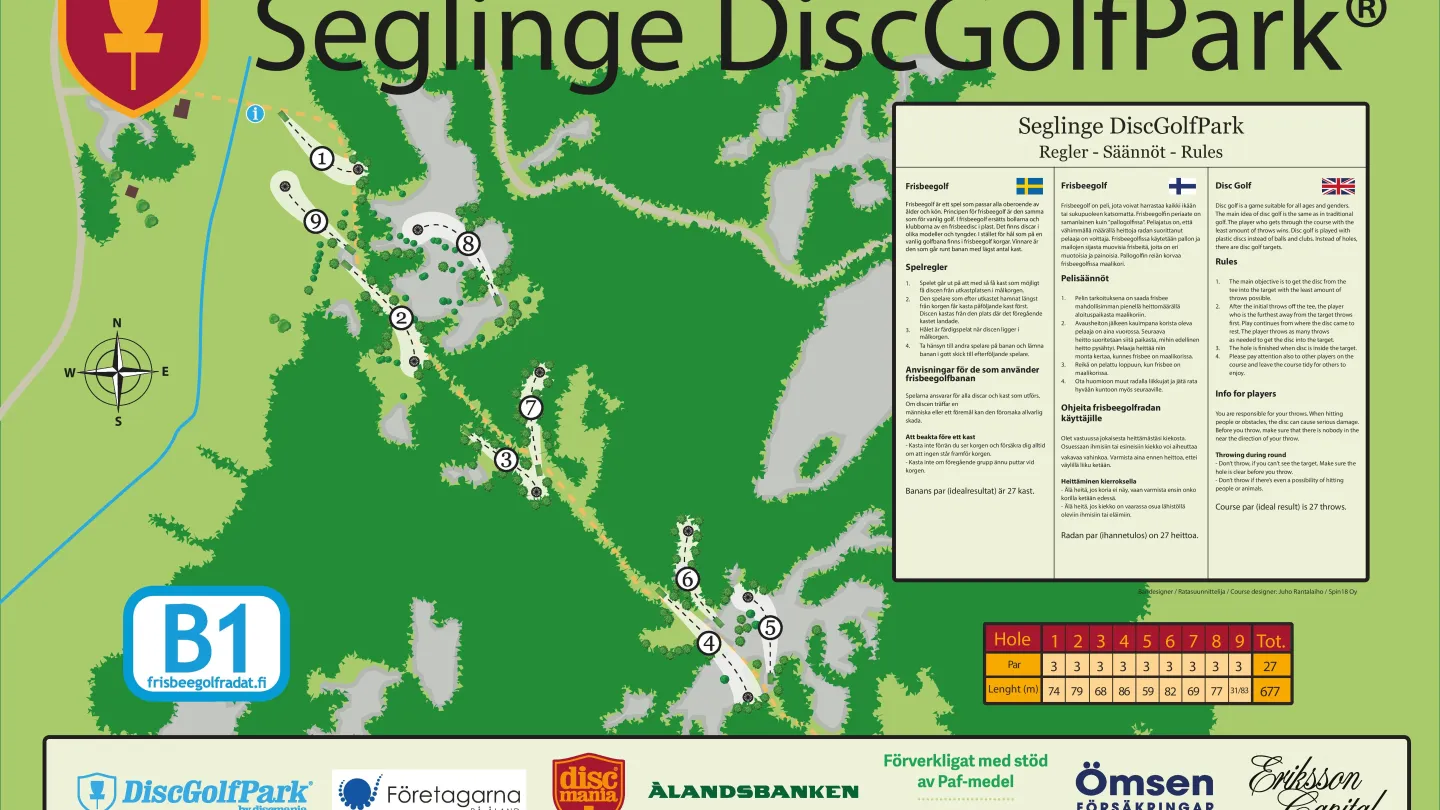 Seglinge DiscGolfPark | Visit Åland